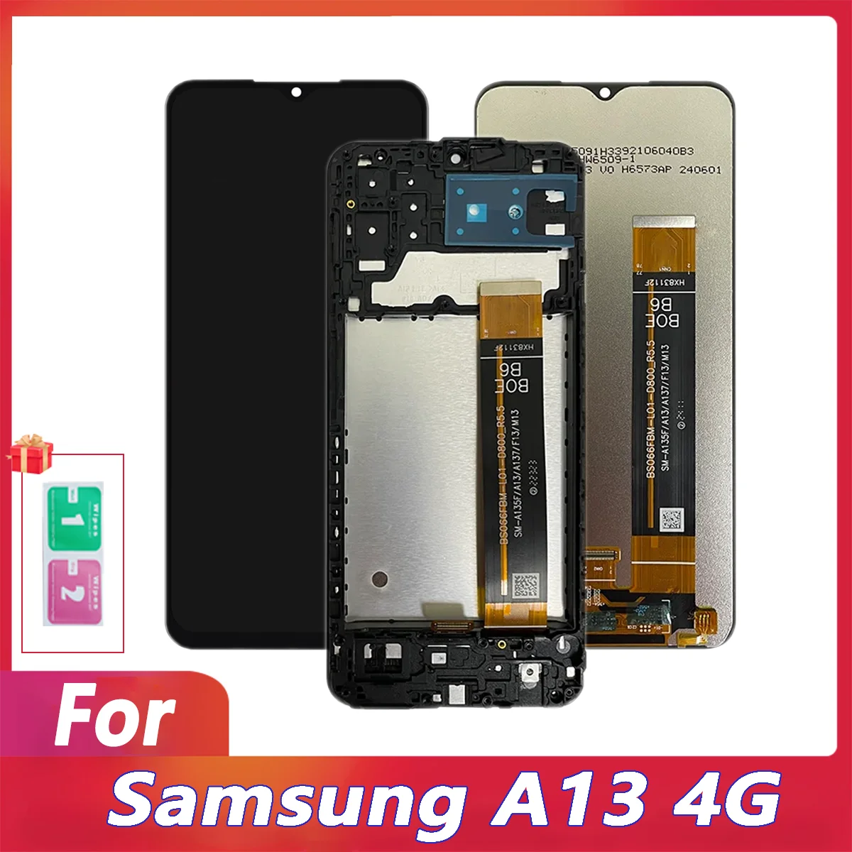 LCD For Samsung A13 4G LCD Display Touch Screen Digitizer Frame For ...