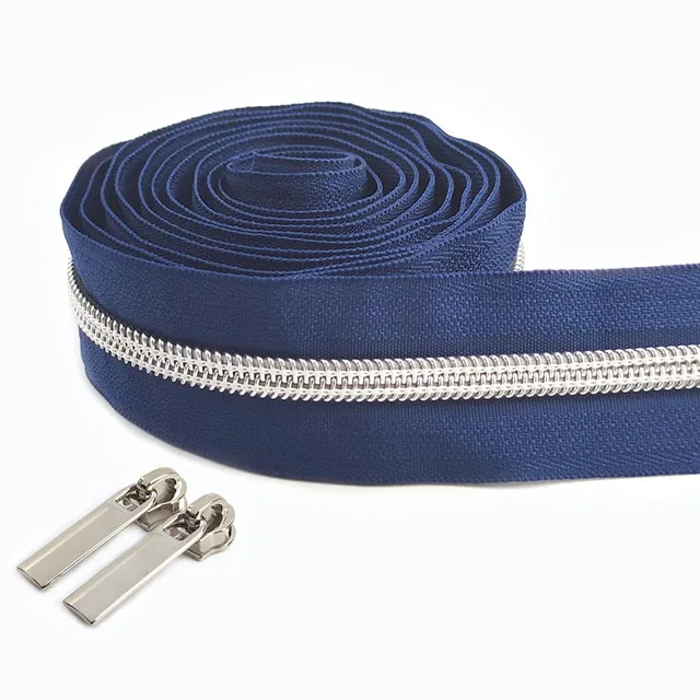 2Meters 5# Nylon Zipper Tapes+ 2Pcs Zipper Slider Pulls Bag Purse ...