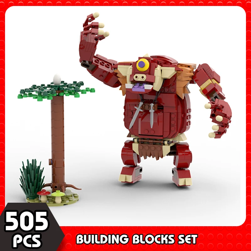 MOC Game Series Zeldaed Hinoxed Forest Ogre Giant Monster Building ...
