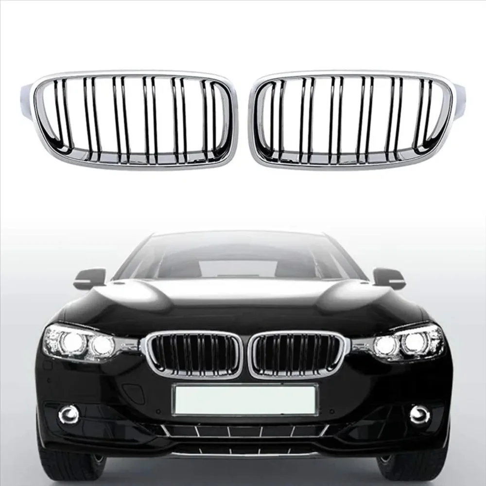 Front Kidney Grille Dual Slats For BMW 3 Series F30 F31 2012-2018 ...