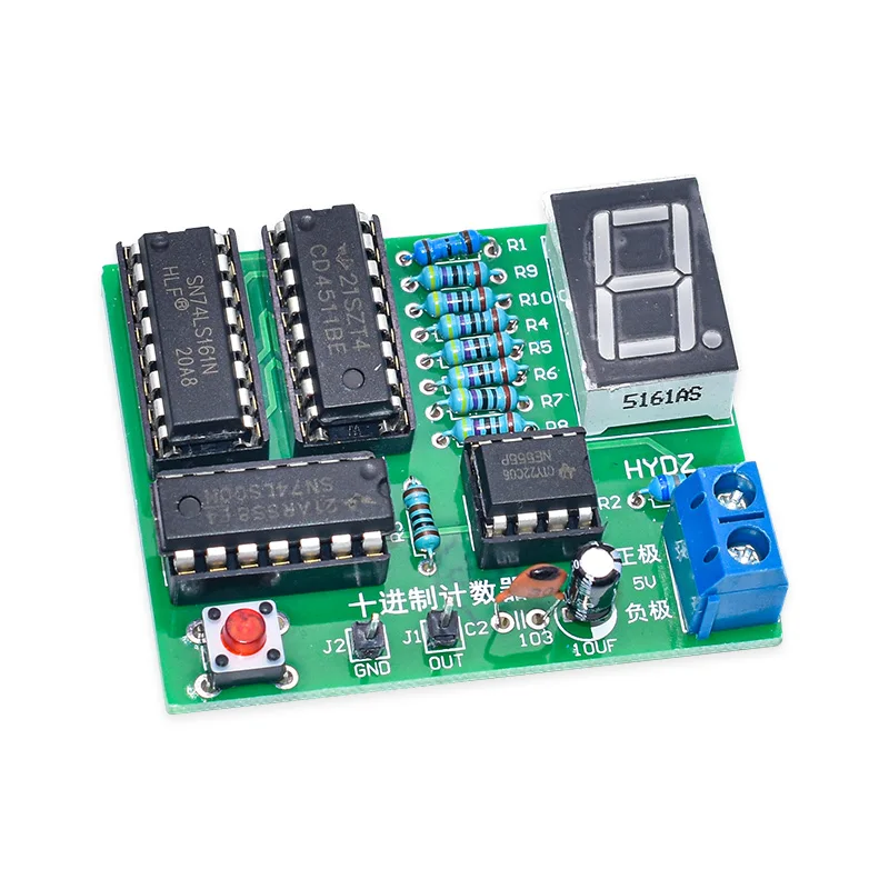 Decimal-Counter-Kit-Simple-Electronic-Circuit-Teaching-Test-Spare-Parts ...
