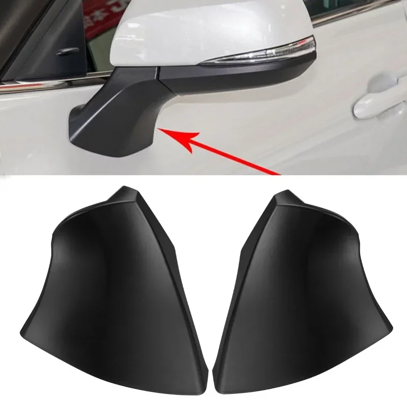 Front Rearview Side Wing Mirror Lower Support Base Cover Black Plastic ...