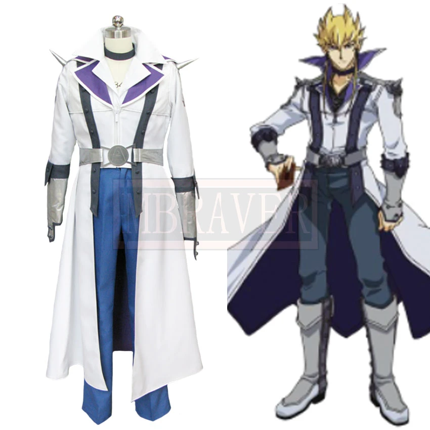 Yu Gi Oh! 5D's Jack Atlas Jakku Atorasu King Cosplay Costume Cos ...