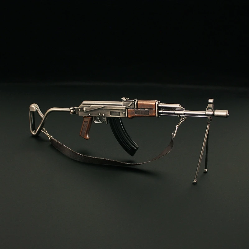 20cm-PUBG-Weapon-Model-Metal-AK47-Gun-Toy-RPK-Light-Machine-Gun ...