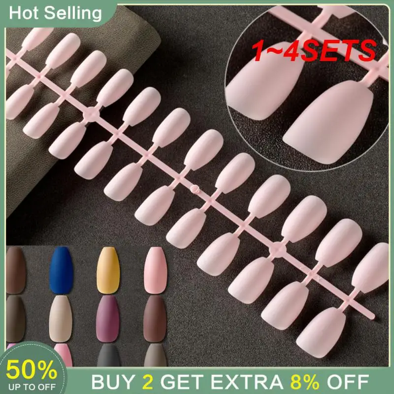 1-4SETS-Matte-Fake-Nail-Tips-Matte-Finish-For-A-Modern-Look-Highly ...