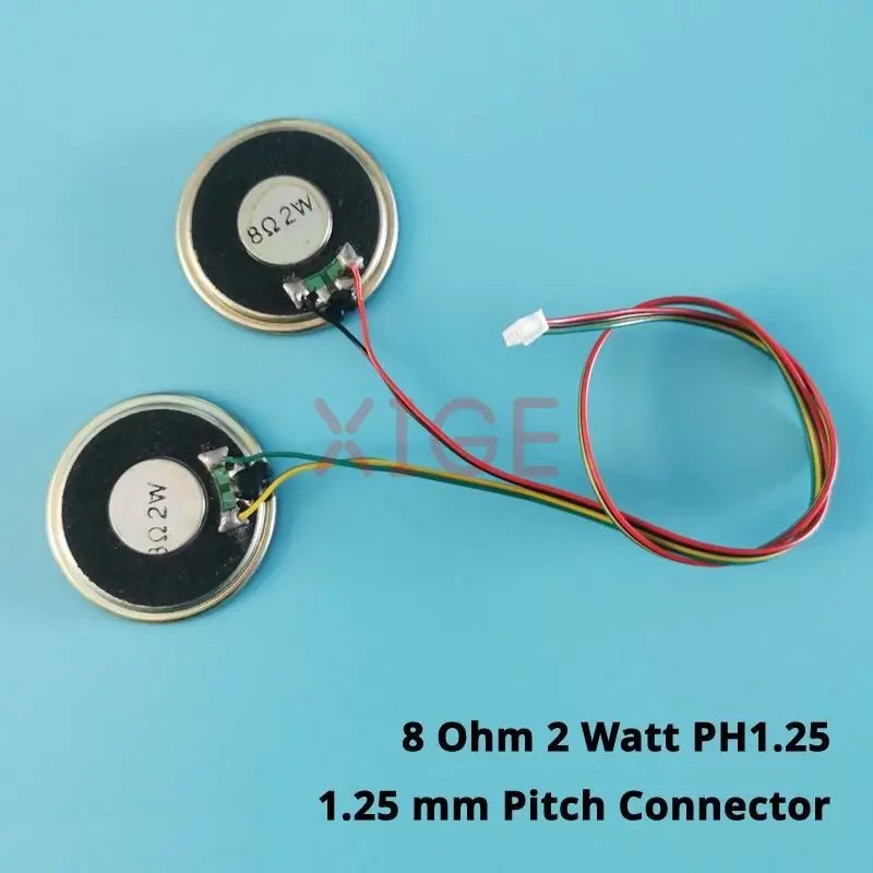 Universal Laptop 8 Ohm 2 Watt Small Horn Speaker Amplifier PH2.0 Or PH1.25 4 Pin Connector Cable ...