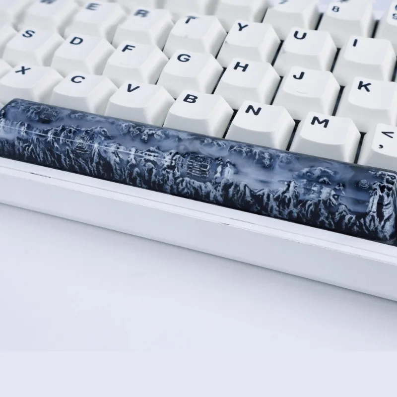 Landscape-Ink-Spacebar-Key-Cap-6-25U-Mechanical-KeyCap-Handmade-Resin ...