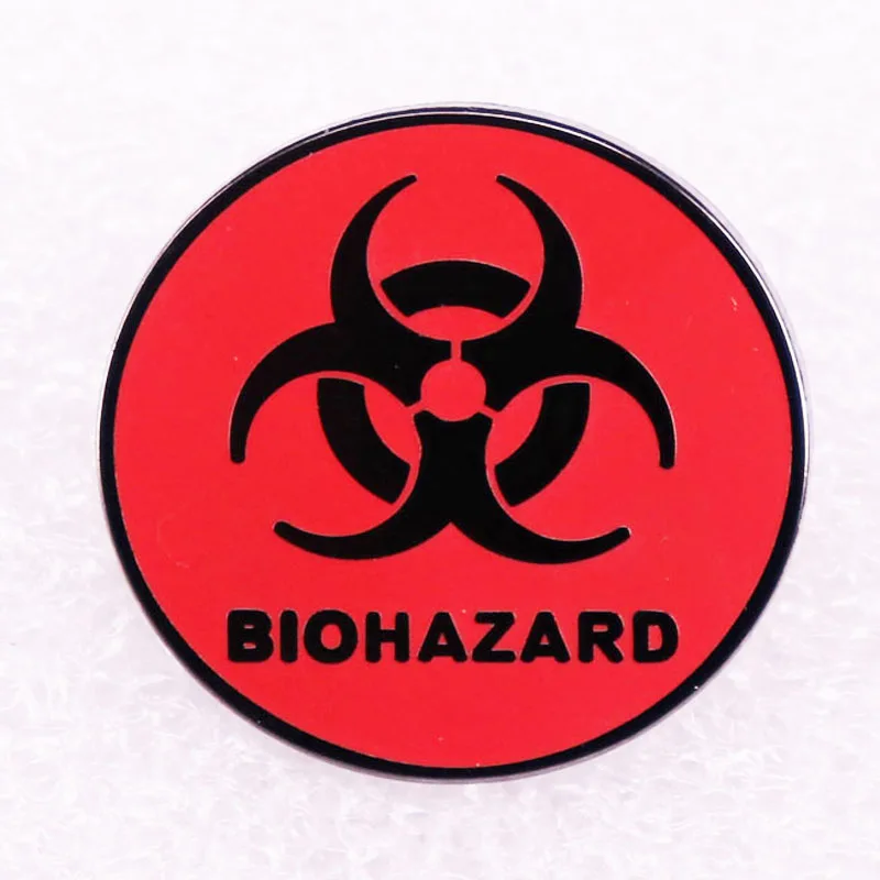 Biohazard Sign Enamel Pin Zombie Outbreak Hunter Response Team Umbrella ...