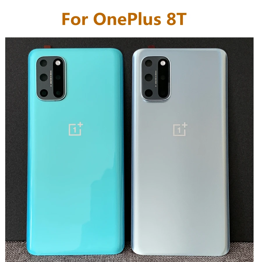 New Glass For OnePlus 8T Battery Cover Rear Housing Cover Repair for ...