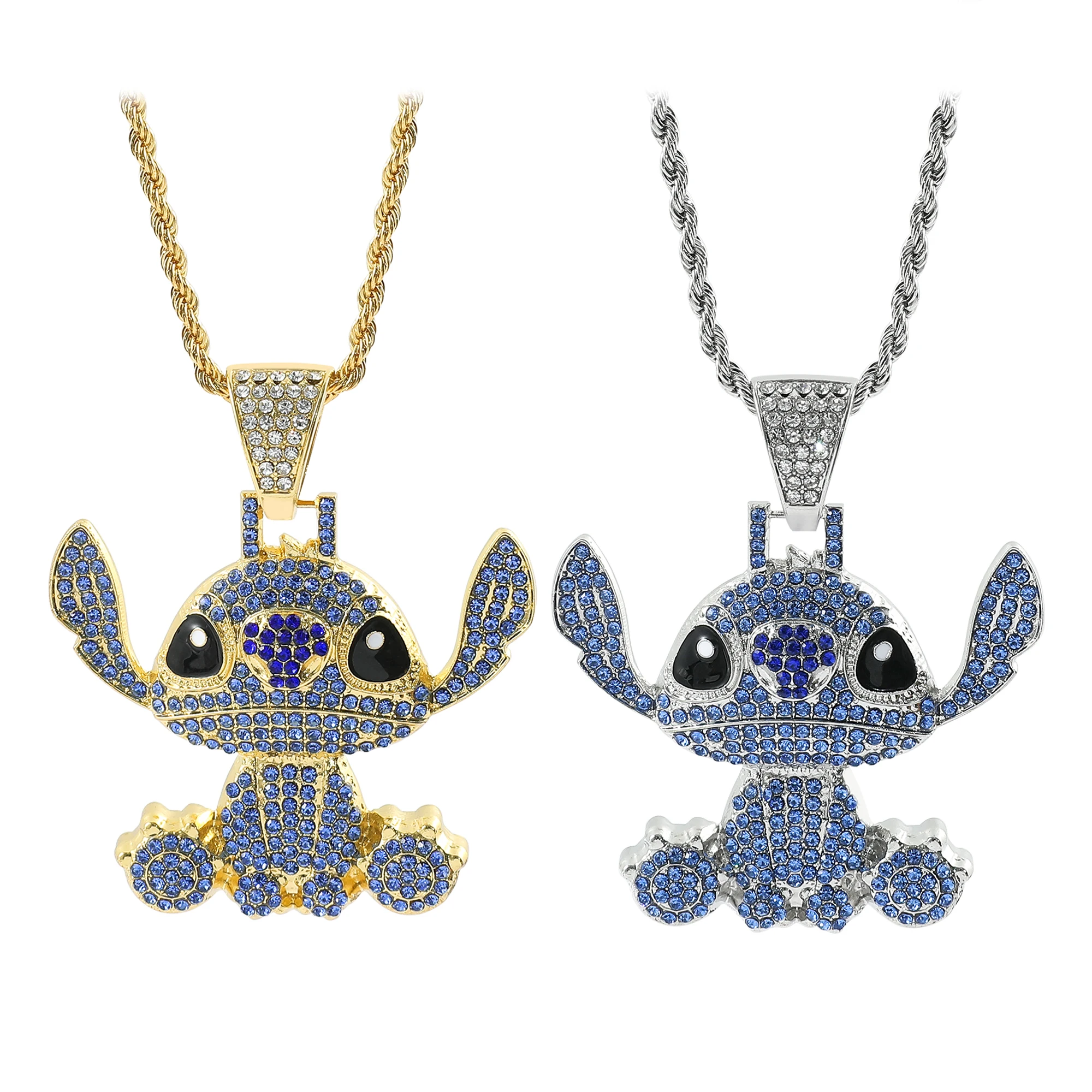 Disney Lilo & Stitch Kawaii Hip Hop Stitch Pendant Necklace: The ...