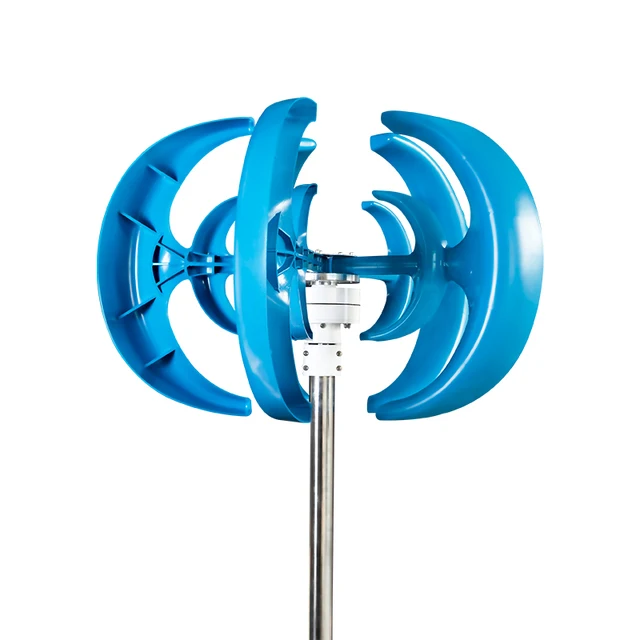 1500W Wind Turbine Lantern Wind Turbine Vertical Axis12V 24VMotor Quick ...