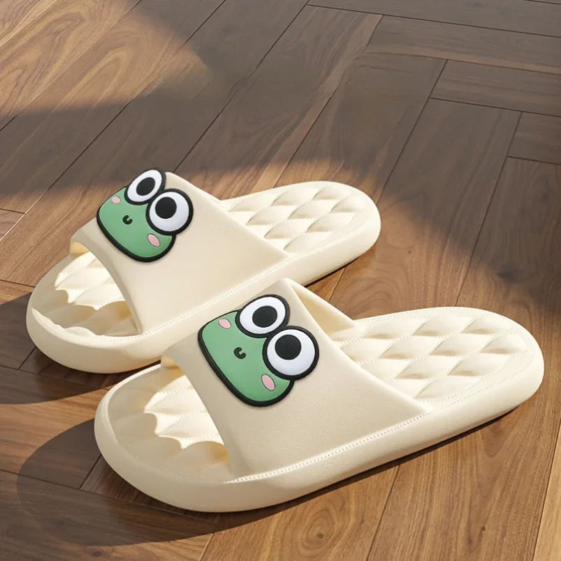 Zapatillas-de-casa-de-rana-con-plataforma-para-mujer-chanclas-bonitas ...