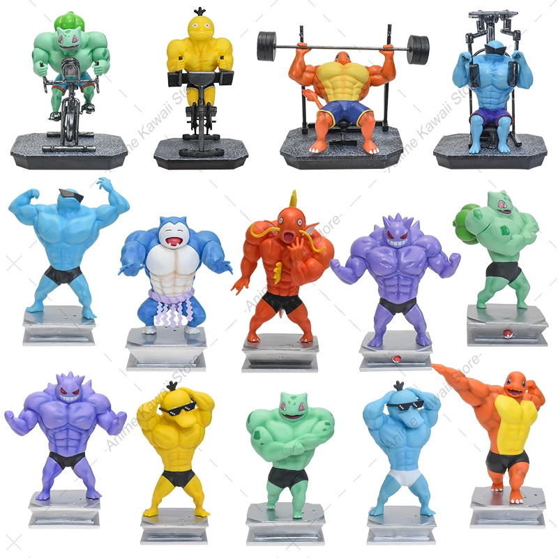 Pokemon-Muscle-Man-Action-Figure-Anime-Gengar-Charmander-Squirtle ...