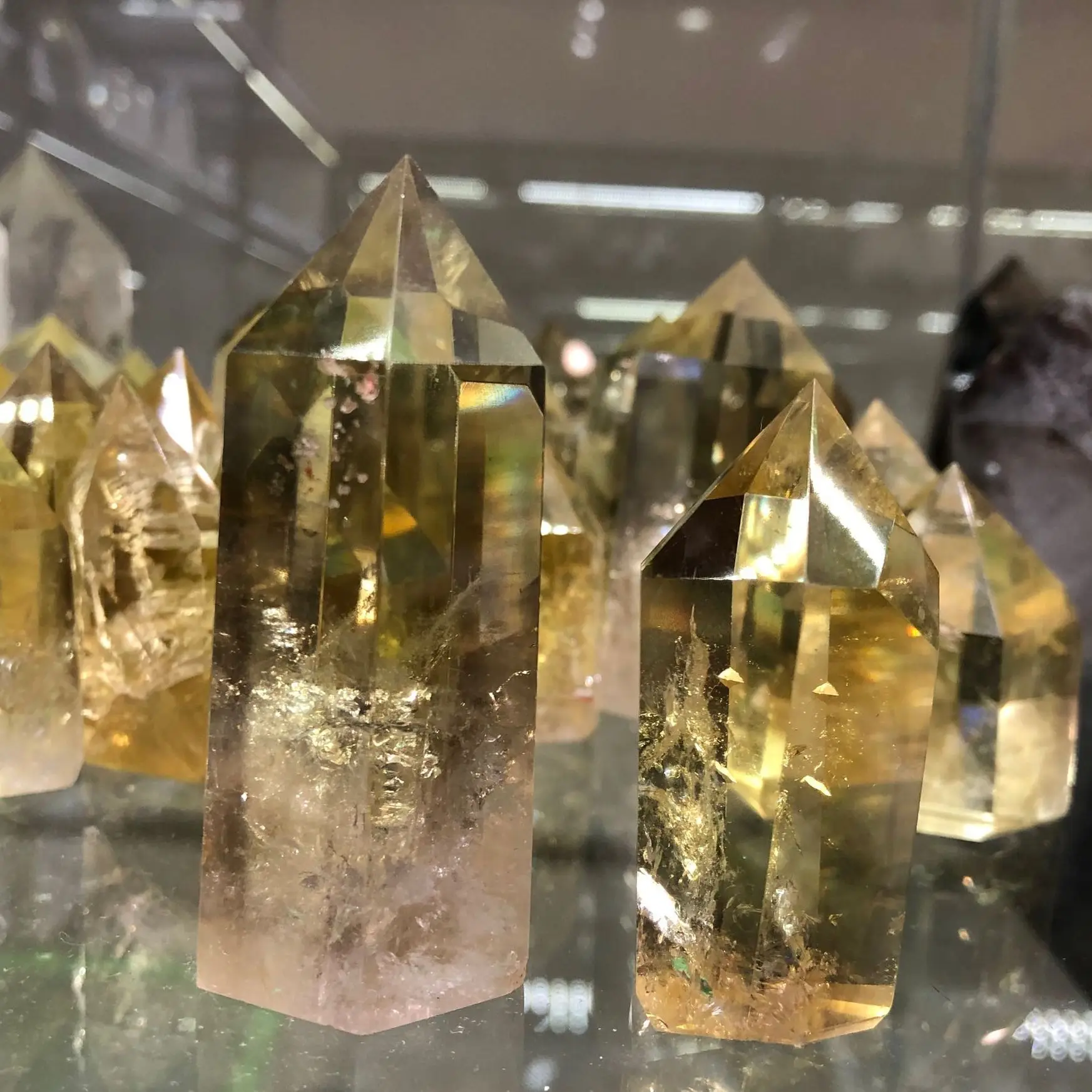 5a+ Natural Crystal Point Citrine Healing Obelisk Yellow Quartz Wand ...