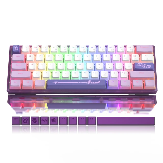 Womier WK61 Mechanical Keyboard RGB Wired Gaming Keyboard Hot-Swappable ...