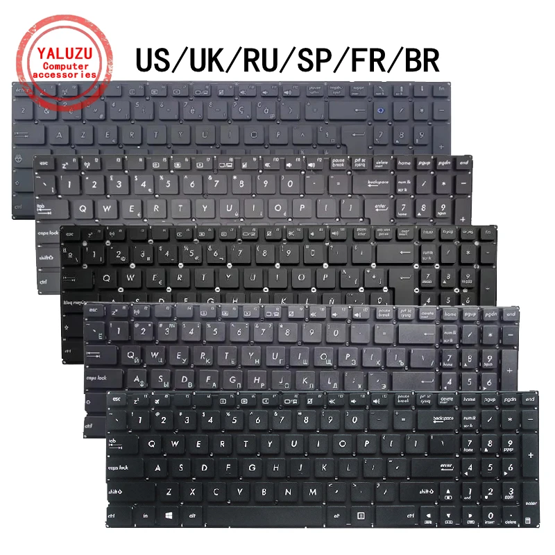 US/UK/RU/SP/FR/BR Laptop Keyboard For ASUS F550 F550V F553M/MA F554/LD ...