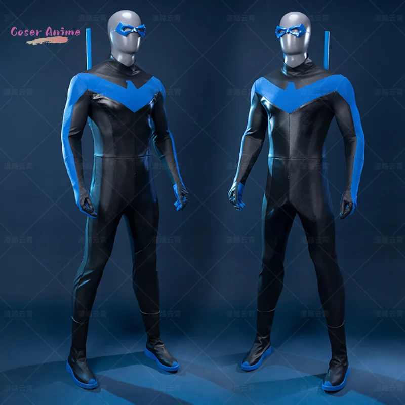 Nightwing Cosplay Costume Uniform Halloween Carnival Party Christmas ...