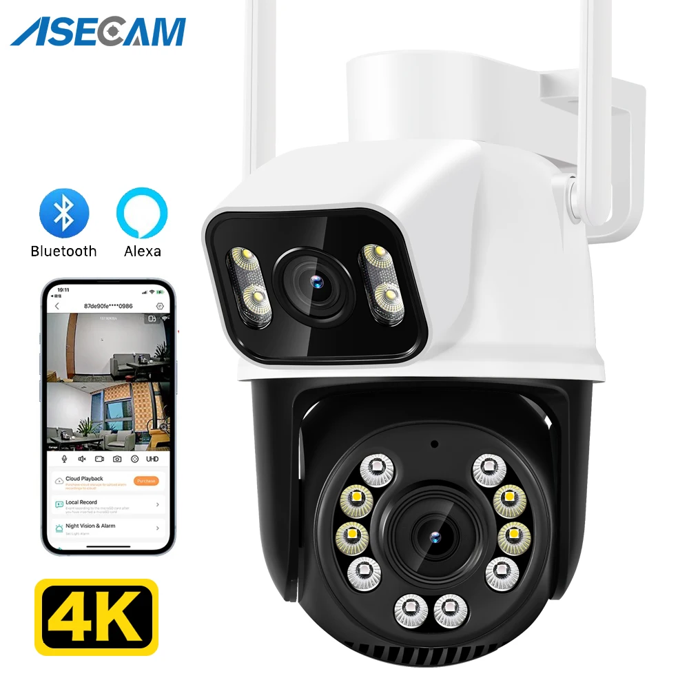 cameras-vigil-ncia-wifi-8MP-4K-lente-dupla-com-tela-dupla-AI-Detec-o ...
