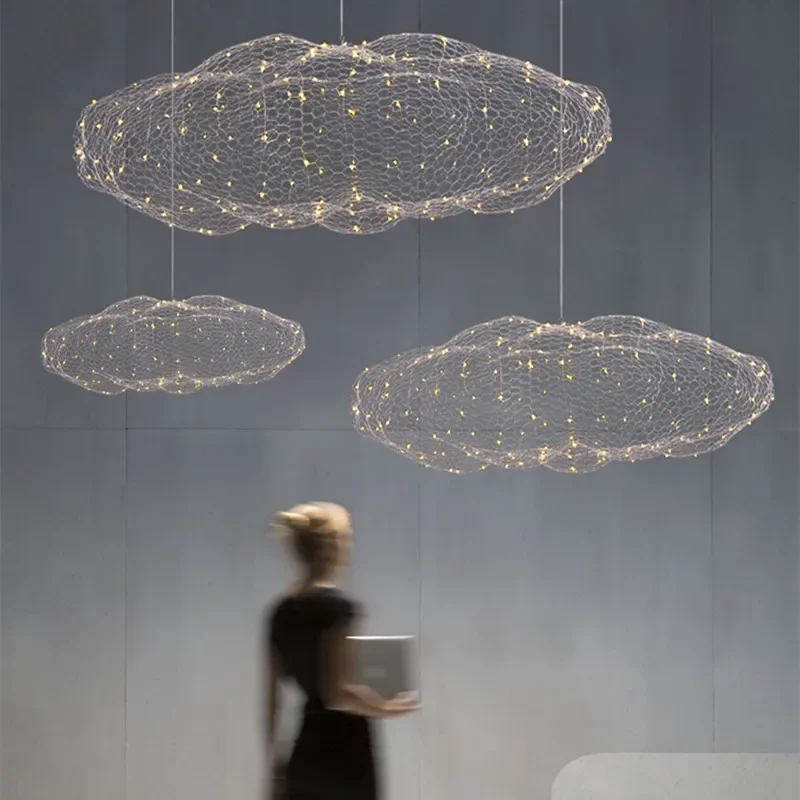 Modern LED Cloud Firefly Pendant Lamp Starry Personality Led Hanging ...