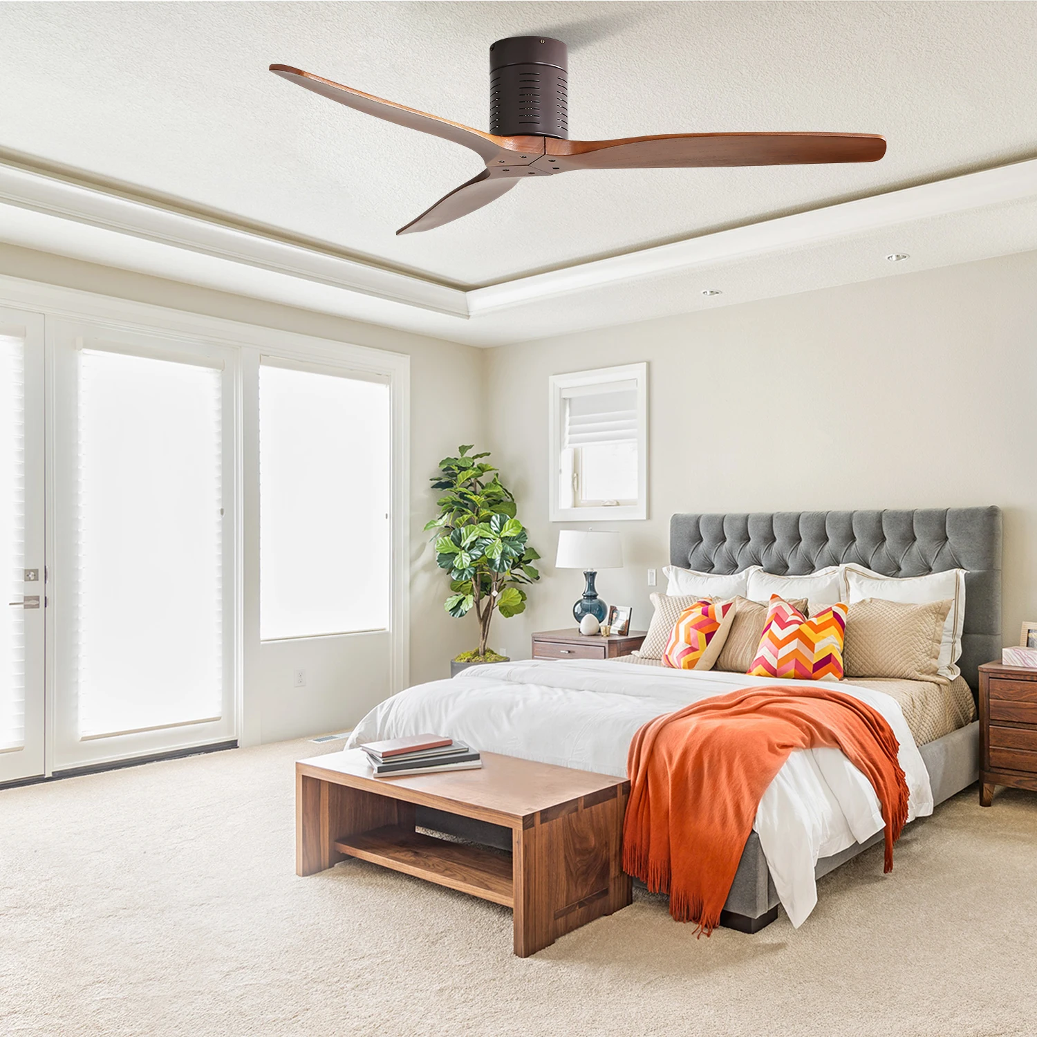 Sofucor-52-inch-DC-Ceiling-Fans-With-Remote-Control-Simple-Ceiling-Fan ...