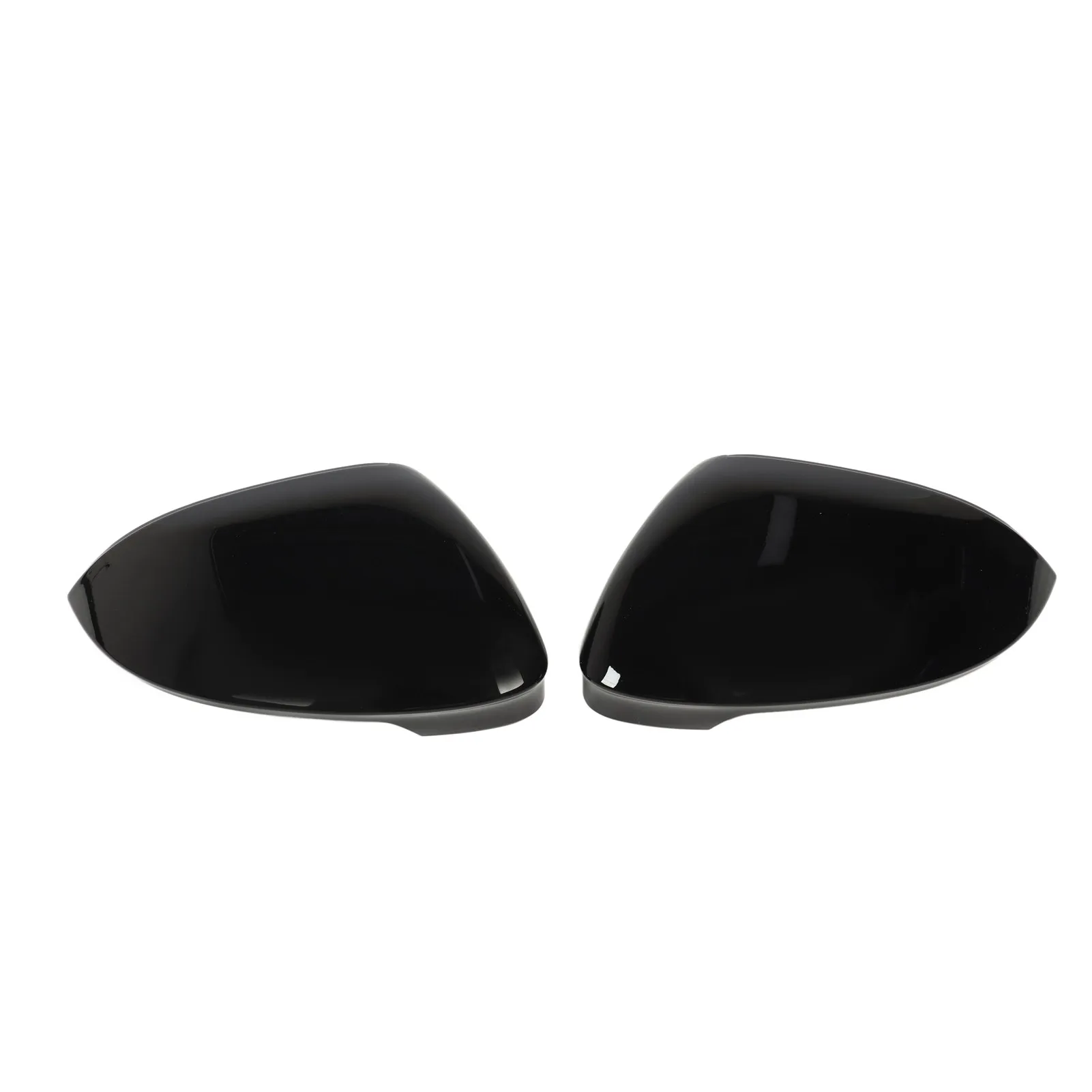 2PCS-Rearview-Mirror-Cover-Bright-Black-Smooth-Texture-Door-Side-Mirror ...