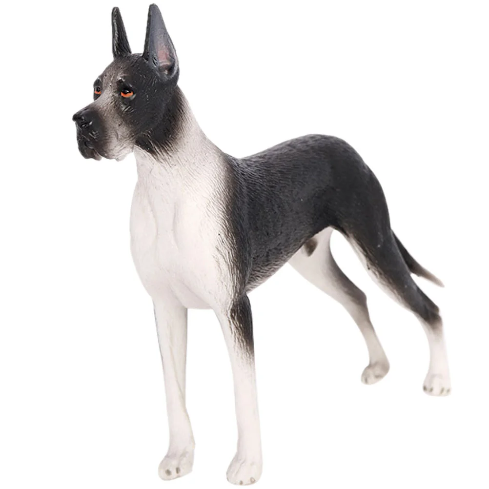 Mini-Great-Dane-Dog-Figurine-Black-Puppy-Dog-Statue-Realistic-Detailed ...