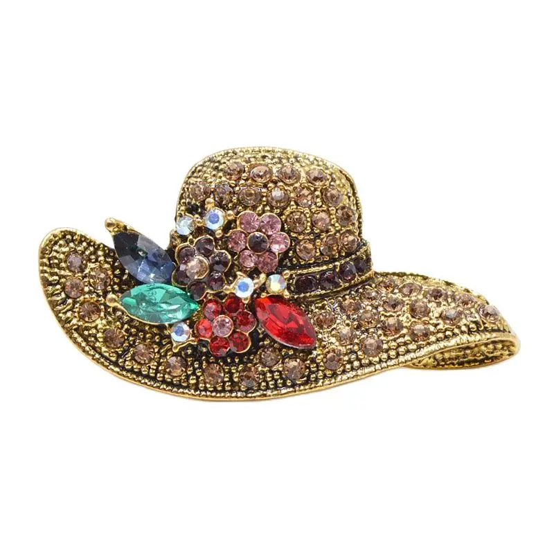 CINDY-XIANG-spille-per-cappello-con-strass-Color-oro-antico-di-moda ...