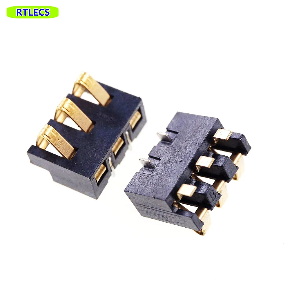 50-pcs-2-5-mm-Pitch-3-Pin-Spring-Compression-Contact-male-Surface-Mount ...