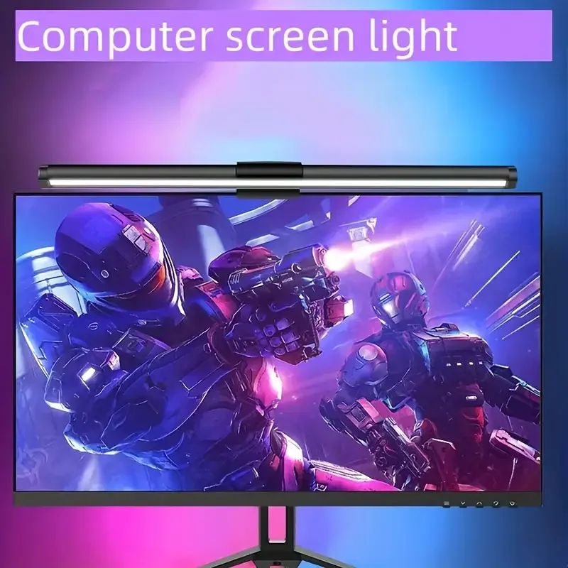 40CM RGB Atmosphäre Tischlampe Computer Bildschirm Hängeleuchten für ...