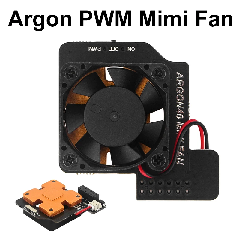 Argon Raspberry Pi 4 Mini Cooling Fan Hat PWM Speed Control GPIO Fans ...