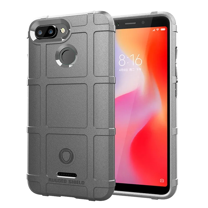 Armor-Heavy-Silicone-Cases-for-Xiaomi-Redmi-6-Matte-Soft-Cover-for ...