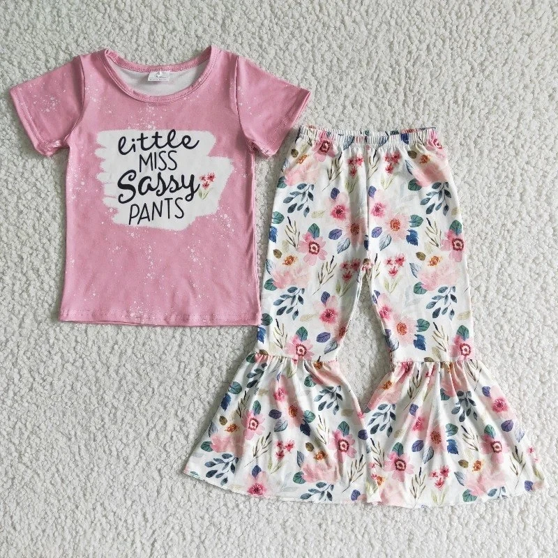 Sassy Little Girl All Pink Clothes