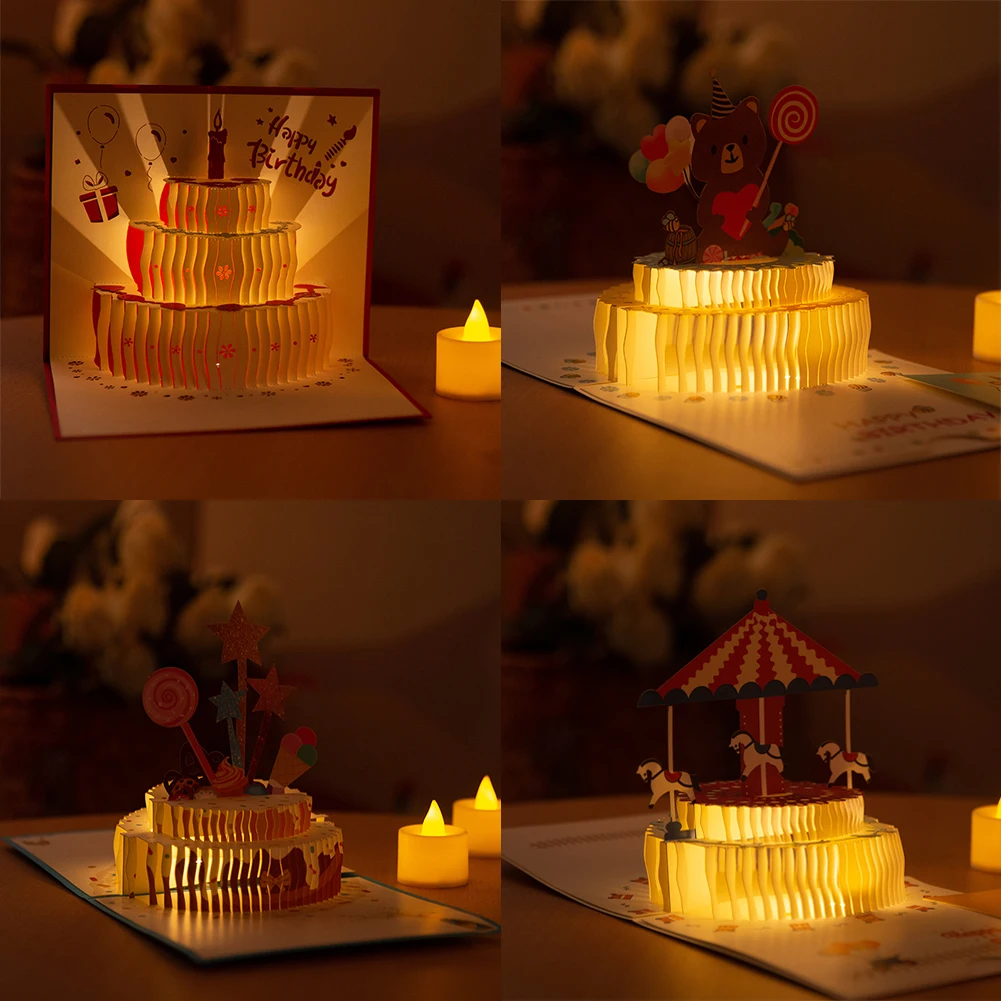 Music Birthday Card, Music Pop Up Card for Birthday Kids, 3d Musical ...