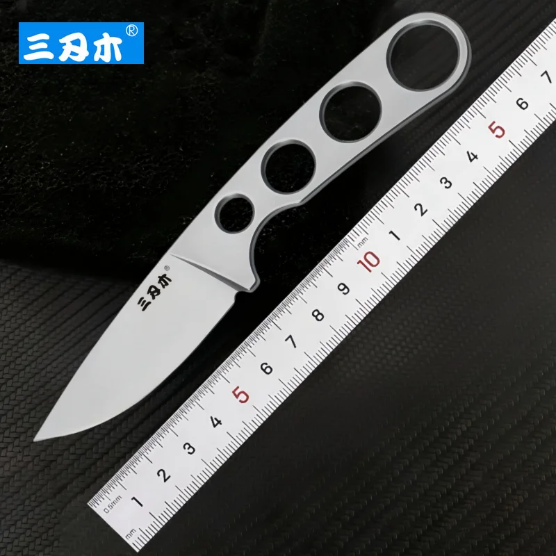 SANRENMU S601 고정 블레이드 나이프 8cr13 스틸 캠핑 헌팅 전술 생존 주방 나이프 도구 EDC K 쉬스 7130 ...