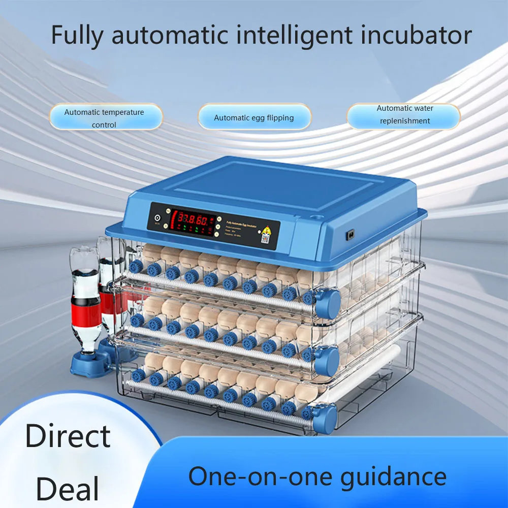128-100-64-Egg-Incubator-Fully-Automatic-Hatchery-Poultry-Tools ...