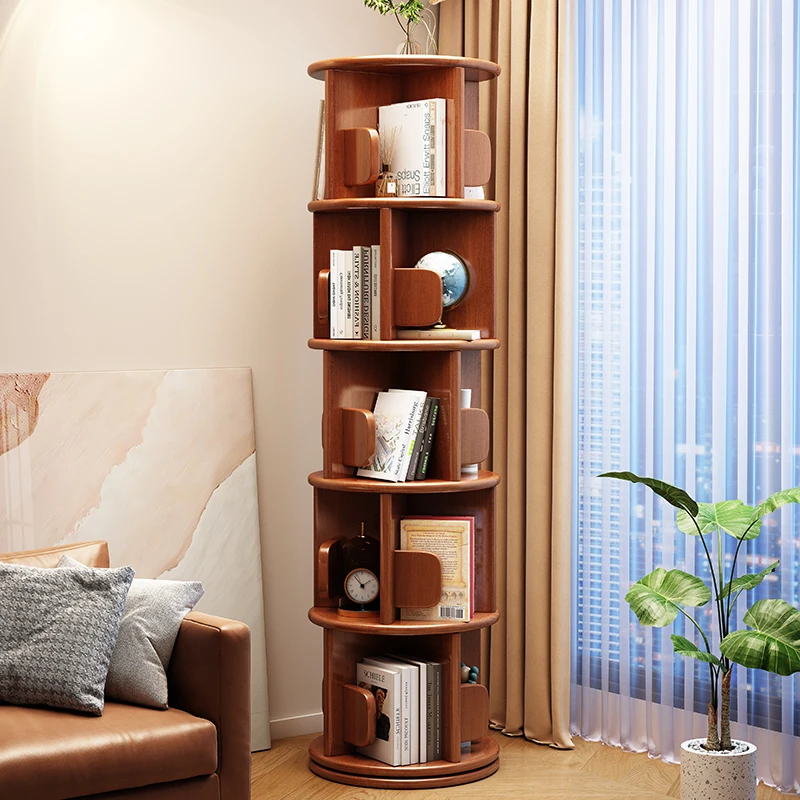 Rak-buku-Putar-semua-kayu-padat-siswa-anak-anak-sederhana-sudut-kamar ...