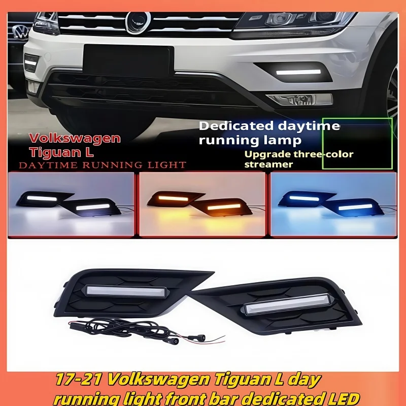 Applicable 17-21 for Volkswagen Tiguan Lday running light front bar ...