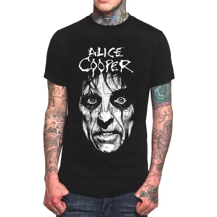Men-T-Shirt-Fashion-Alice-Cooper-Trash-Punk-Rock-Summer-Dress-Printed ...