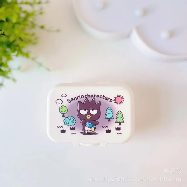 Sanrio Cartoon Flip-Top Soap Box Drain with Lid Kuromi My Melody Toilet ...