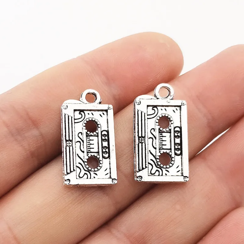 Dijes-de-cinta-de-Cassette-Retro-Para-fabricaci-n-de-joyas-colgante-de ...