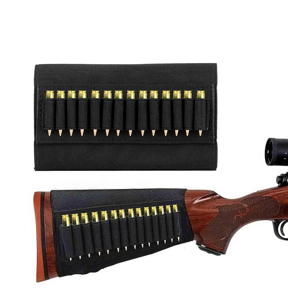 Tactical Shotgun Rifle Shells 12 Gauge 12GA Holder Buttstock Check Rest ...