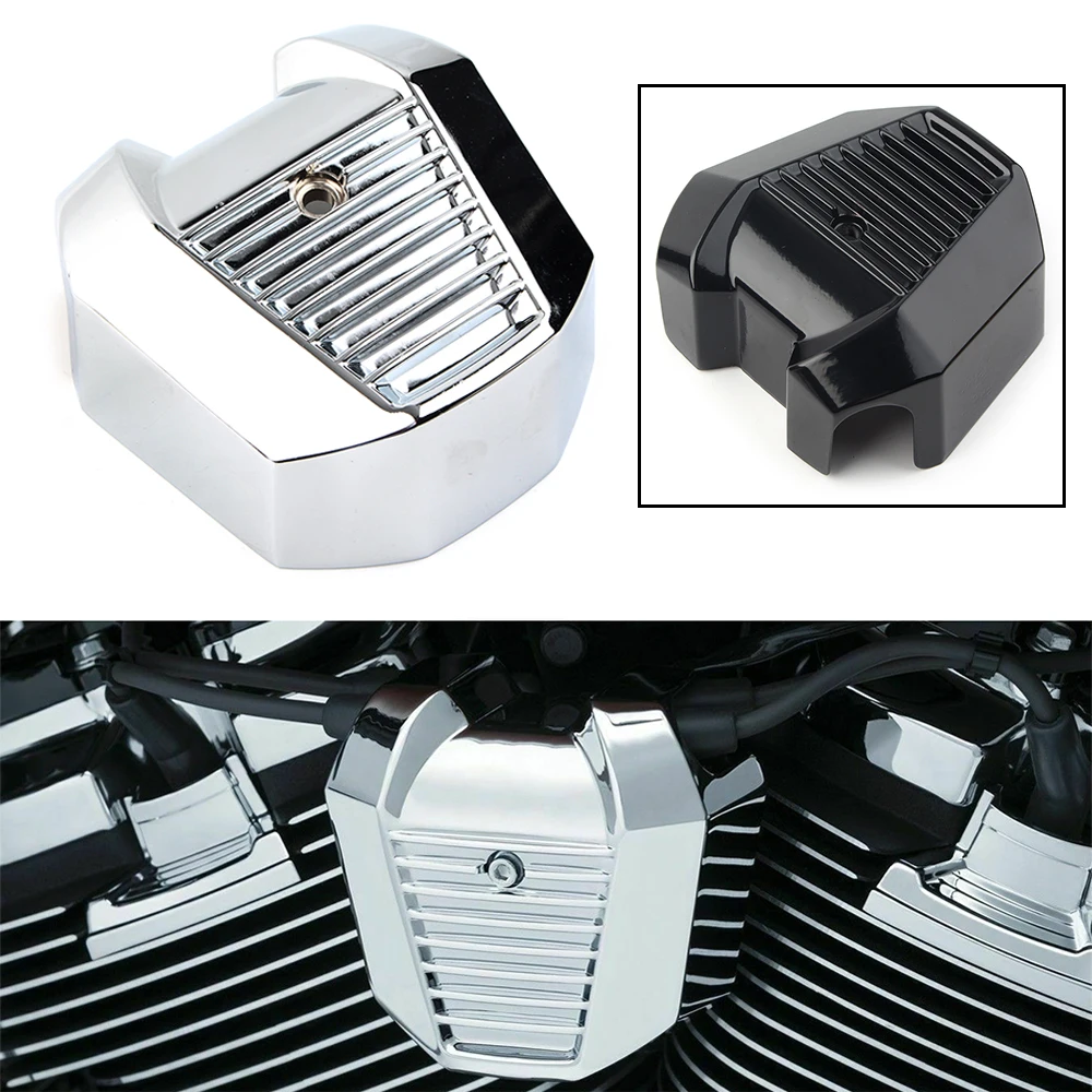 Motorcycle-CNC-Precision-Coil-Plug-Cover-Chrome-Trim-For-Harley-Softail ...