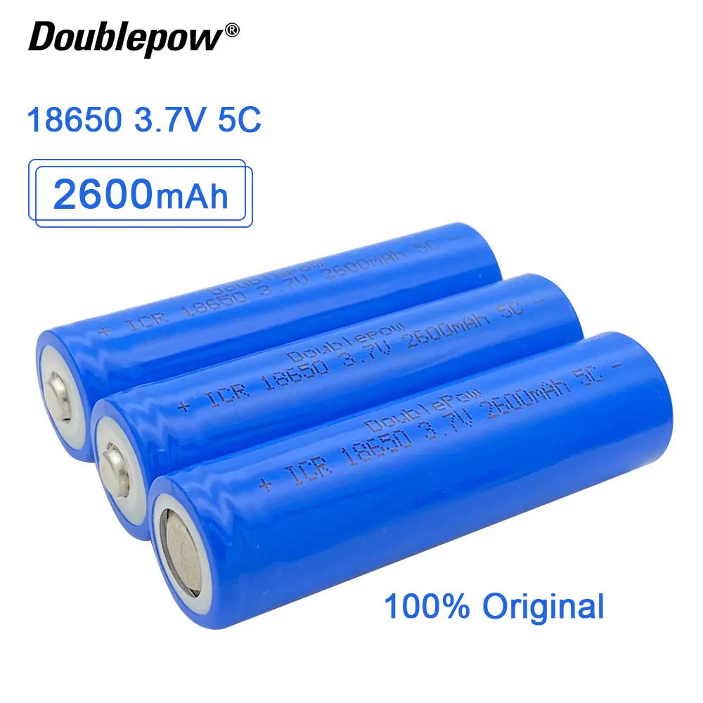 NEW-original-Doublepow-18650-battery-3-7V-2600mah-18650-lithium ...