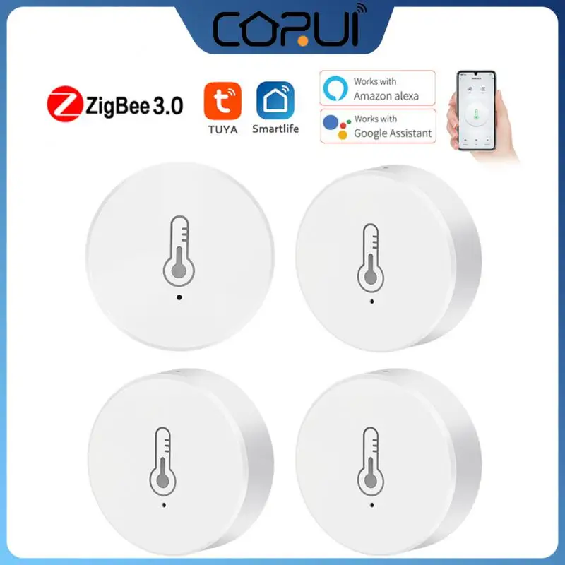 CORUI Tuya ZigBee Temperature And Humidity Sensor Work Smart Home Smart Life Smart App Control ...