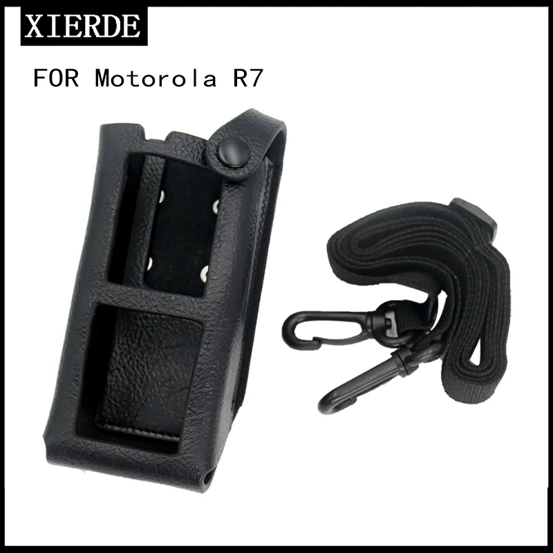 For Motorola R7 Walkie Talkie Bag Two Way Radio Leather Protective ...