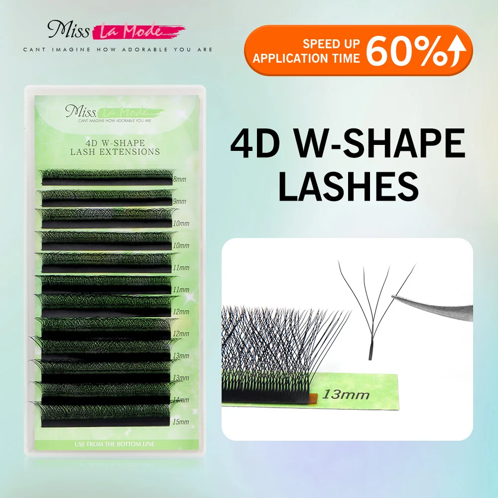 Misslamode-4D-W-Shape-Eyelashes-Extension-Eyelashes-0-07C-D-D-Curl-Easy ...