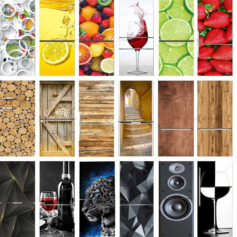 3D-Multi-style-Refrigerator-Sticker-Matte-Surface-Material-PVC ...
