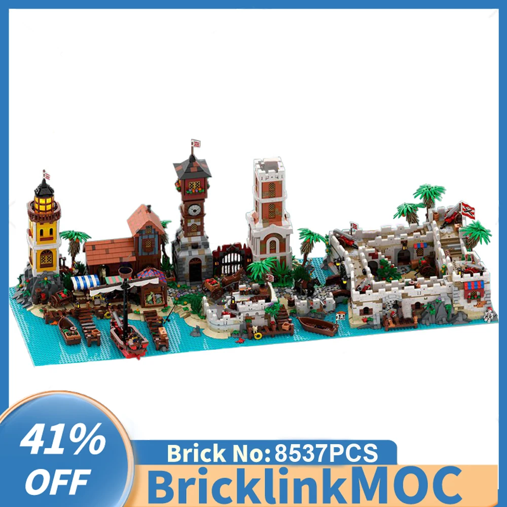 New-8537PCS-medieval-Pirates-World-Series-MOC-Soldier-Fortress-Town ...