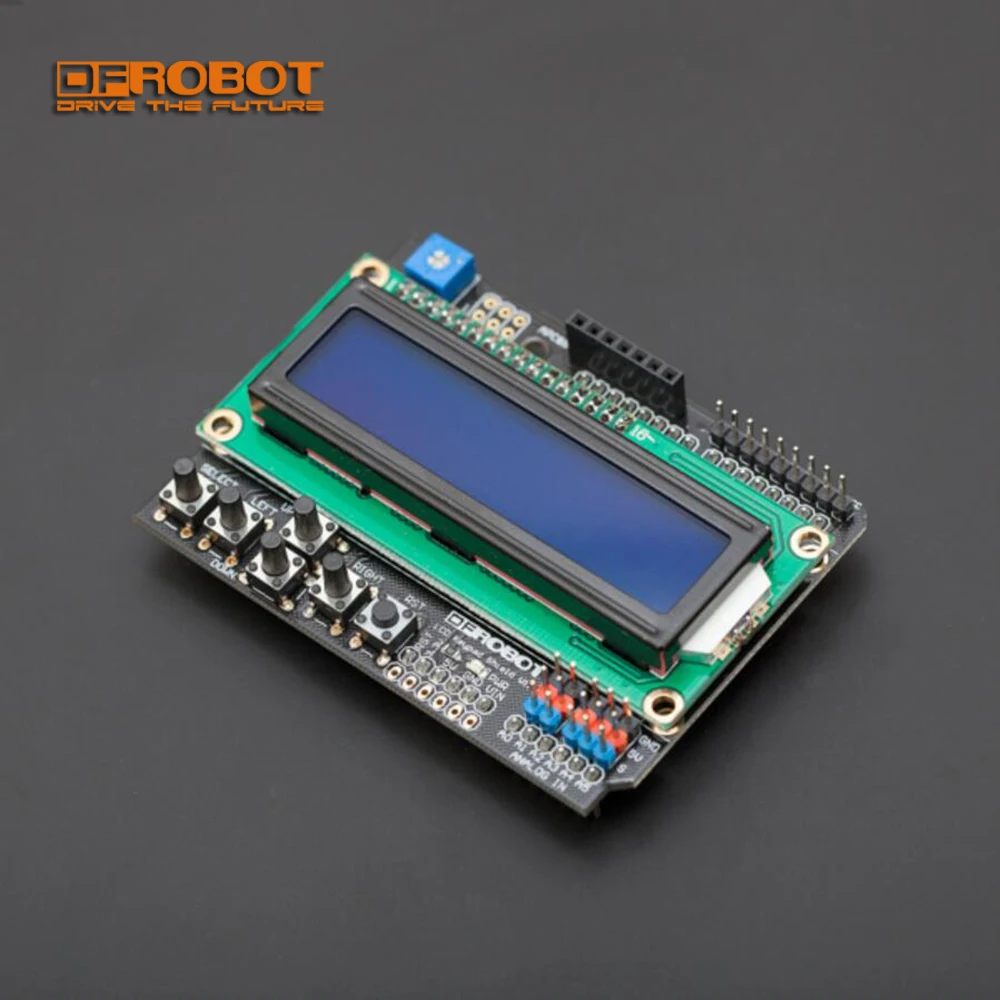 Dfrobot Popular 1602 Lcd Keypad Shield For Arduino, 5v With ...
