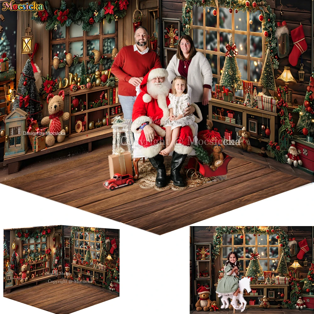 Christmas-Gift-Room-Photography-Background-Winter-Santa-Workshop-Toy ...